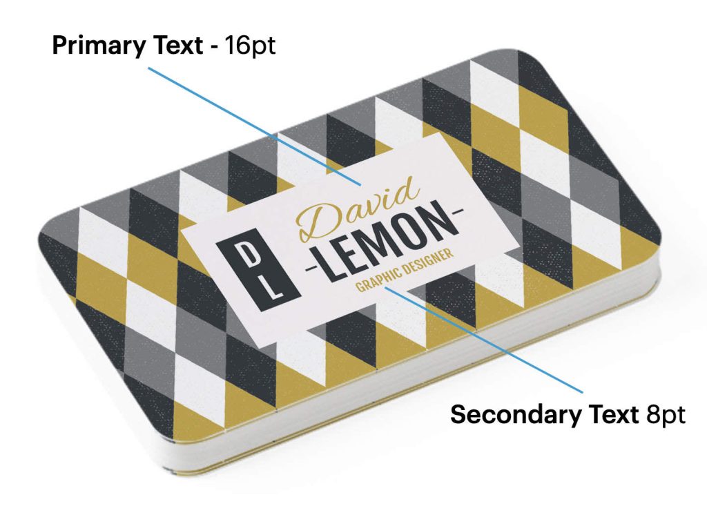 Best Font For Business Cards Business Card Font Size Vistaprint